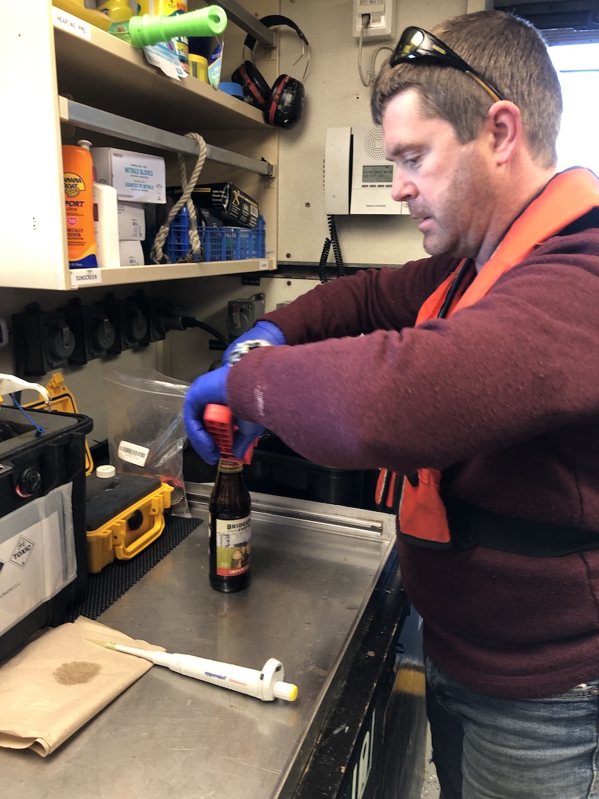 Recycling Beer Bottles - OOI Expedition