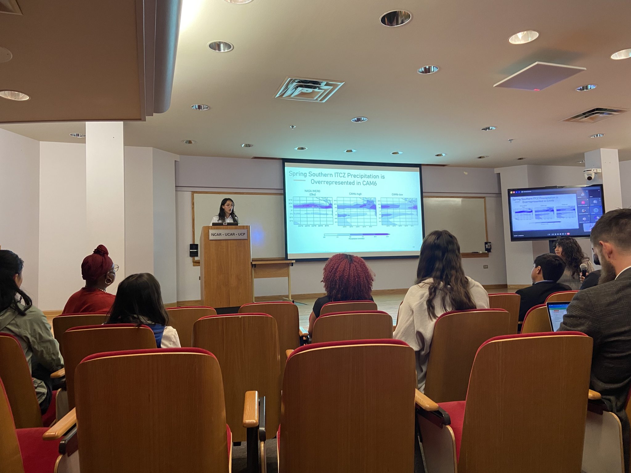 NSF SOARS student, Chelone Laws, presents her summer research at NCAR ...